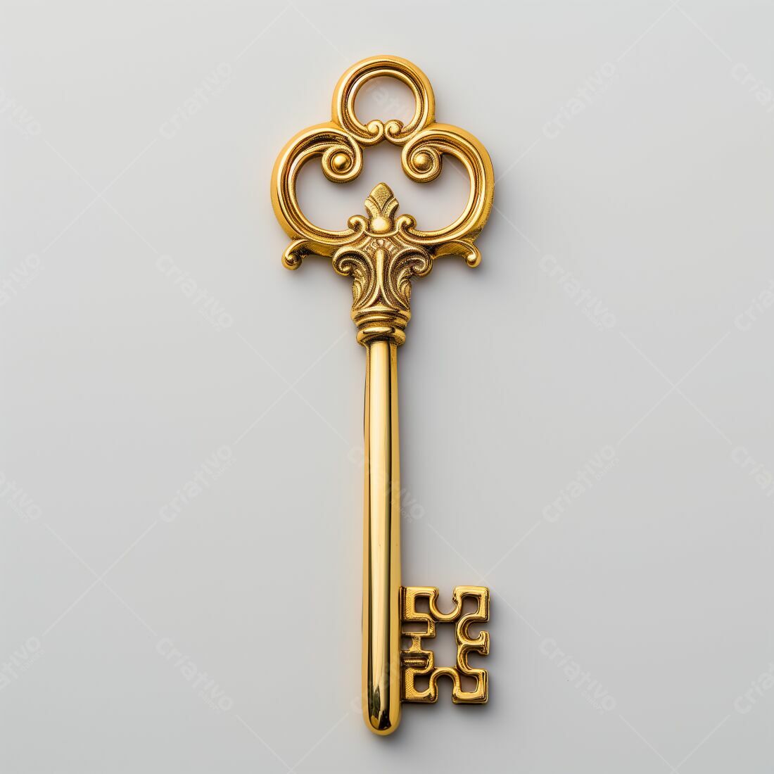 Chave Dourada Antiga Estilo Vintage Sobre Fundo Claro Criativo Dahora Chave Dourada Antiga Estilo Vintage Sobre Fundo Claro Criativo Dahora
