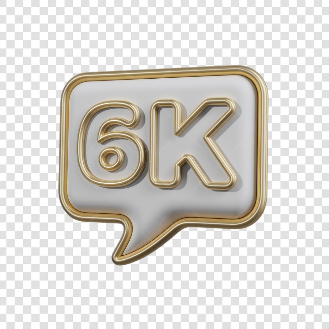 Icone 6K seguidores PNG com fundo transparente | PNG Grátis [download]