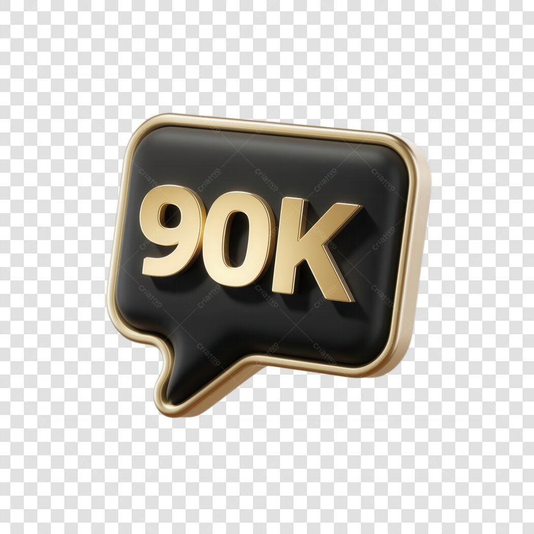 Banner 90k Seguidores PNG com fundo transparente | PNG Grátis [download]