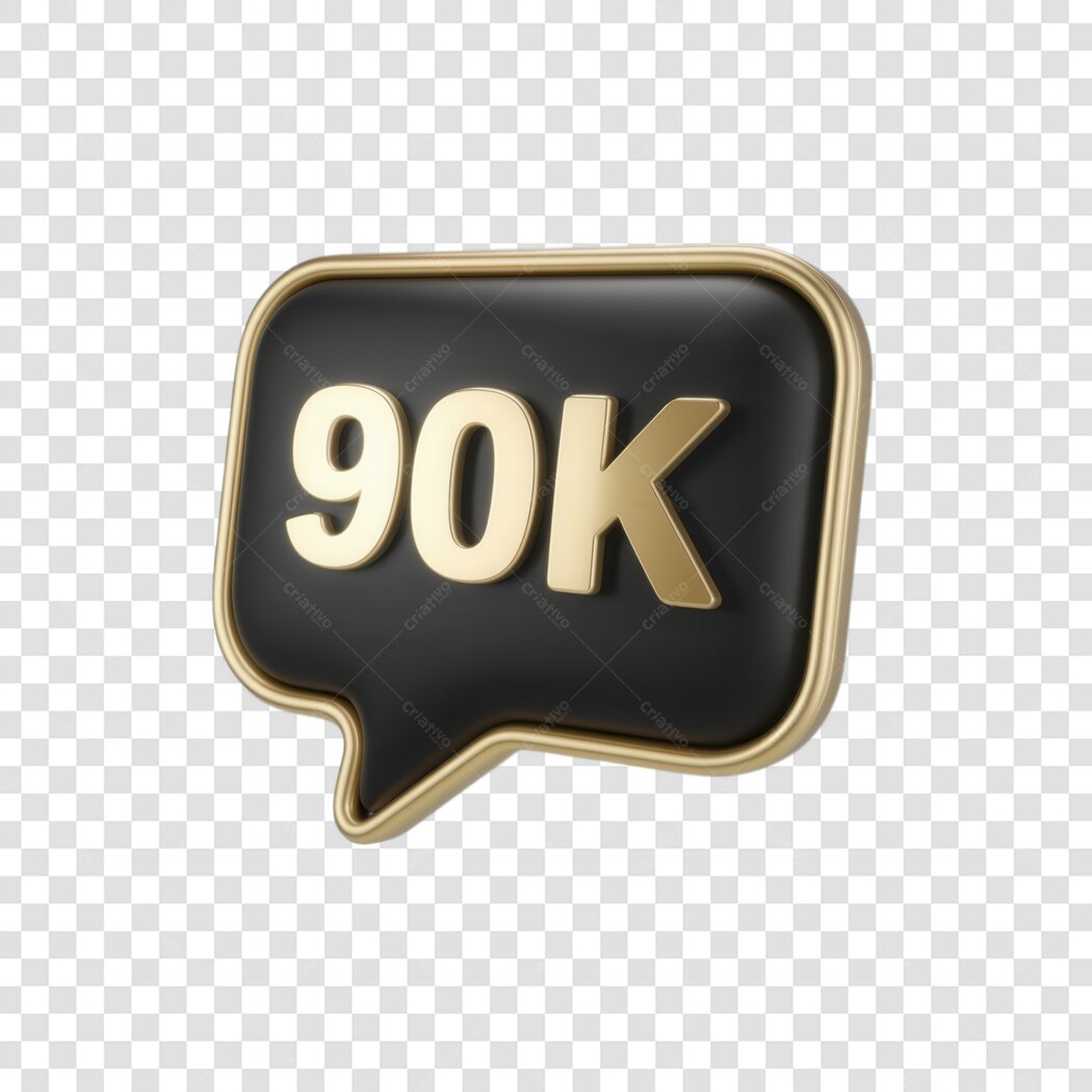 Banner 90k Seguidores PNG com fundo transparente | PNG Grátis [download]