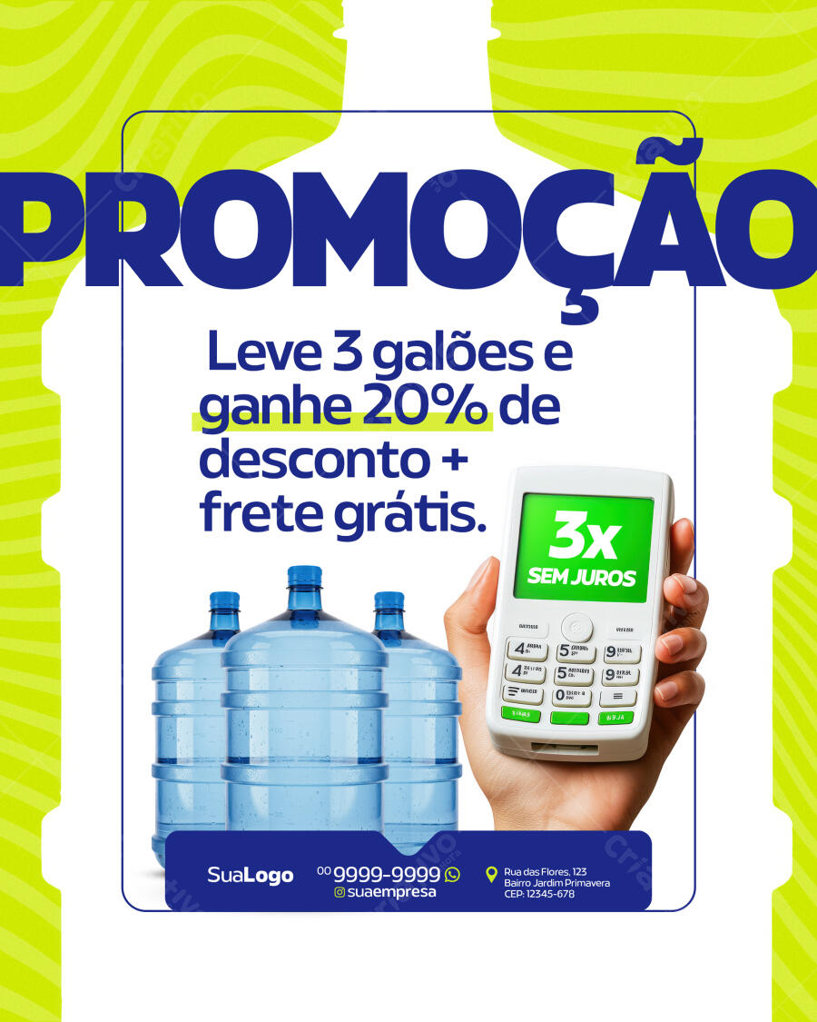 Editable PSD Flyer for Water Promotion | PSD Premium [download]
